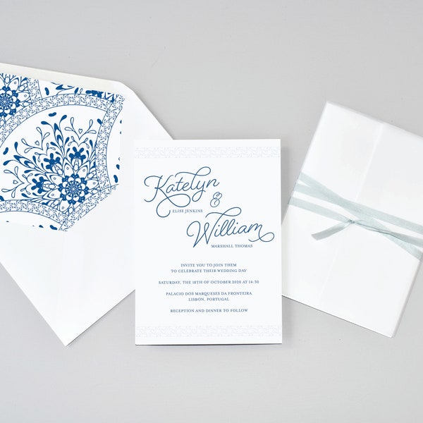 Portugal Wedding Invitations - Etsy