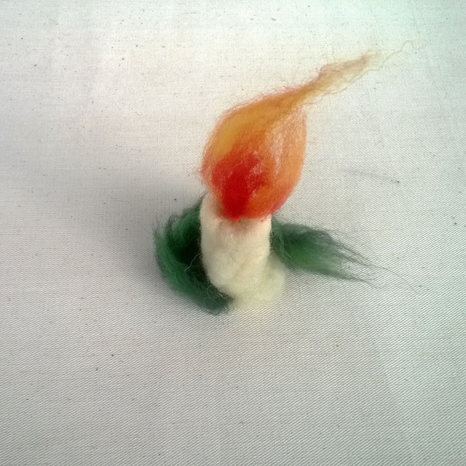 Needle Felt Candle Winter Wedding Decor Birthday Topper - Etsy