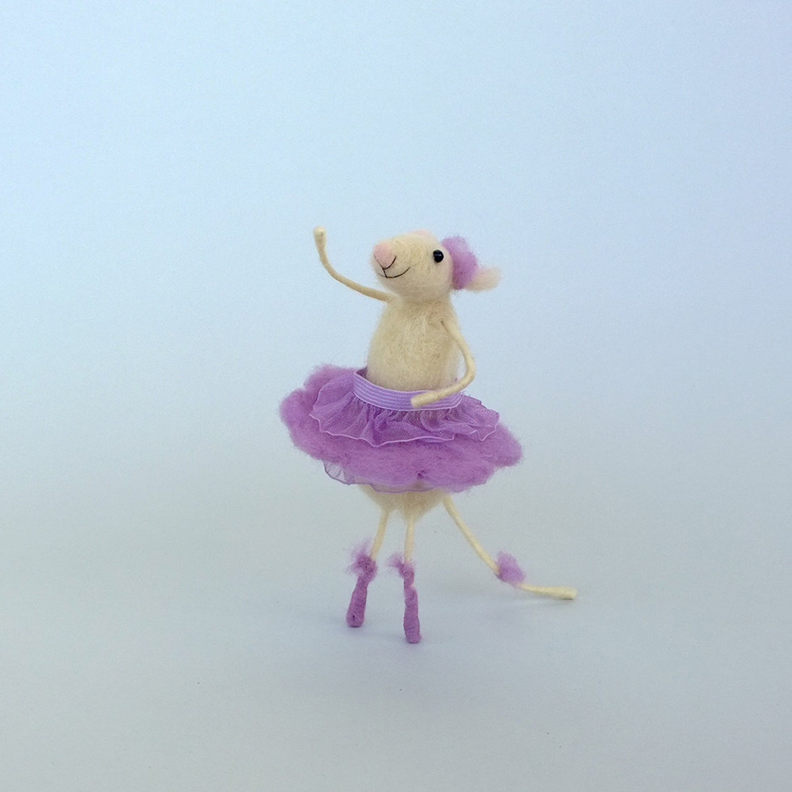 Mouse Ballerina Felt Miniature Animal Ballet Dancer Figurine | Etsy