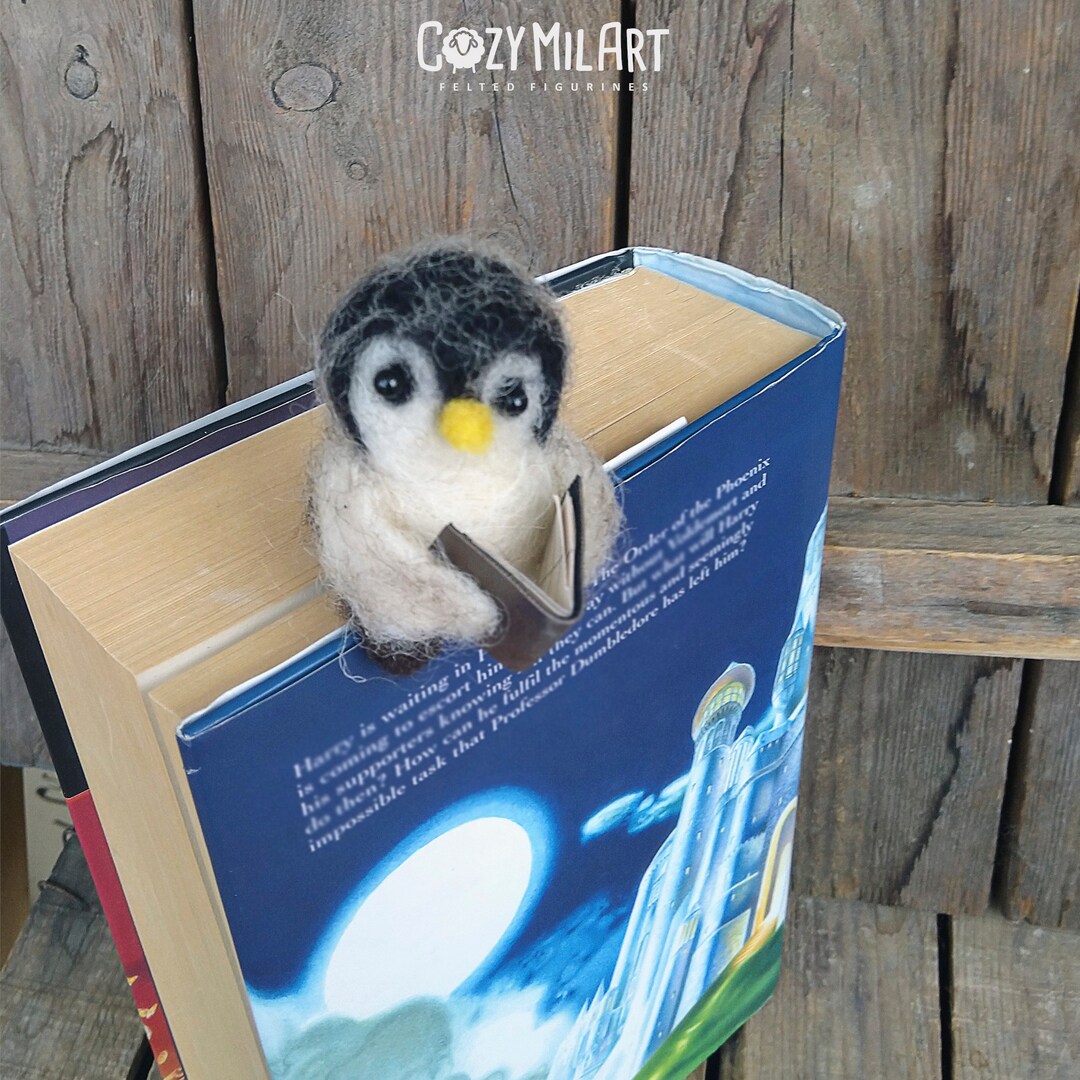 Penguin Bookmark Cute Penguin Lovers Gift, Bookworms Gift, Book Lover ...