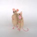 Felt Couple Mice Valentine's Day Gift Cute Felted Mouse Wool Animals ...