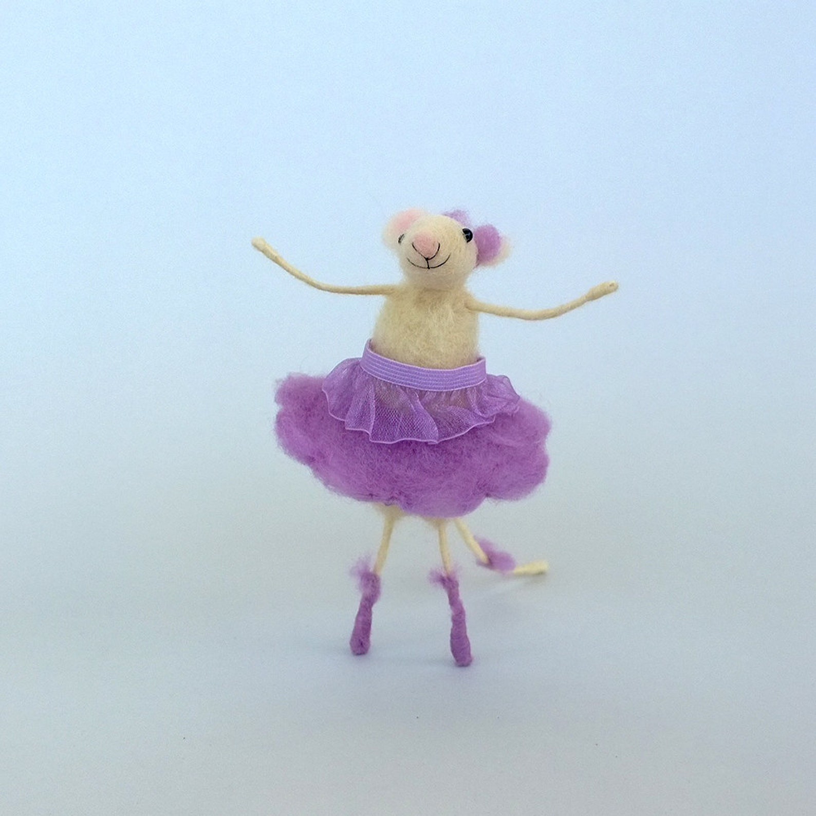 Mouse Ballerina Felt Miniature Animal Ballet Dancer Figurine - Etsy