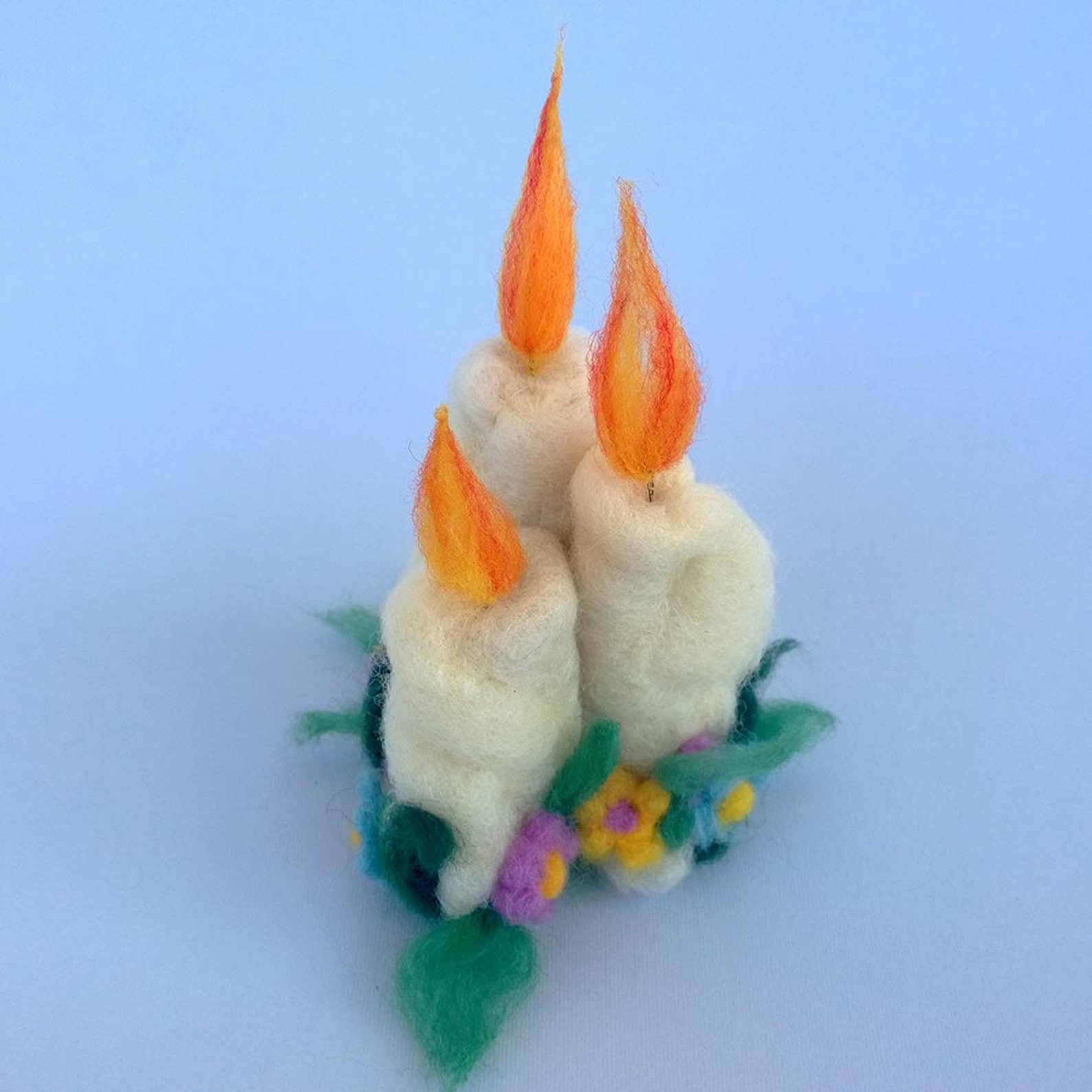 Felt Candles Home Décor Wedding Spring Table Candle Decoration - Etsy