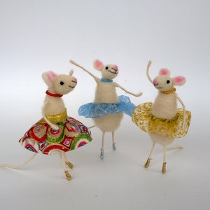 Felted Mouse, Mouse Ballerina, Felt Animal, Birthday Cake Topper, Cute ...