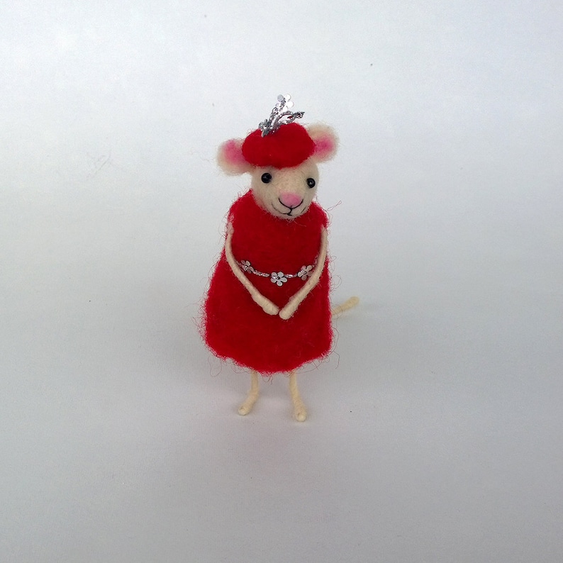 Christmas Felt Mouse Whimsical Mice Cute Mouse Waldorf Xmas - Etsy