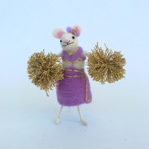 Cheerleader Mouse Felt Mouse Animal Figurine Funny Gift Animal ...