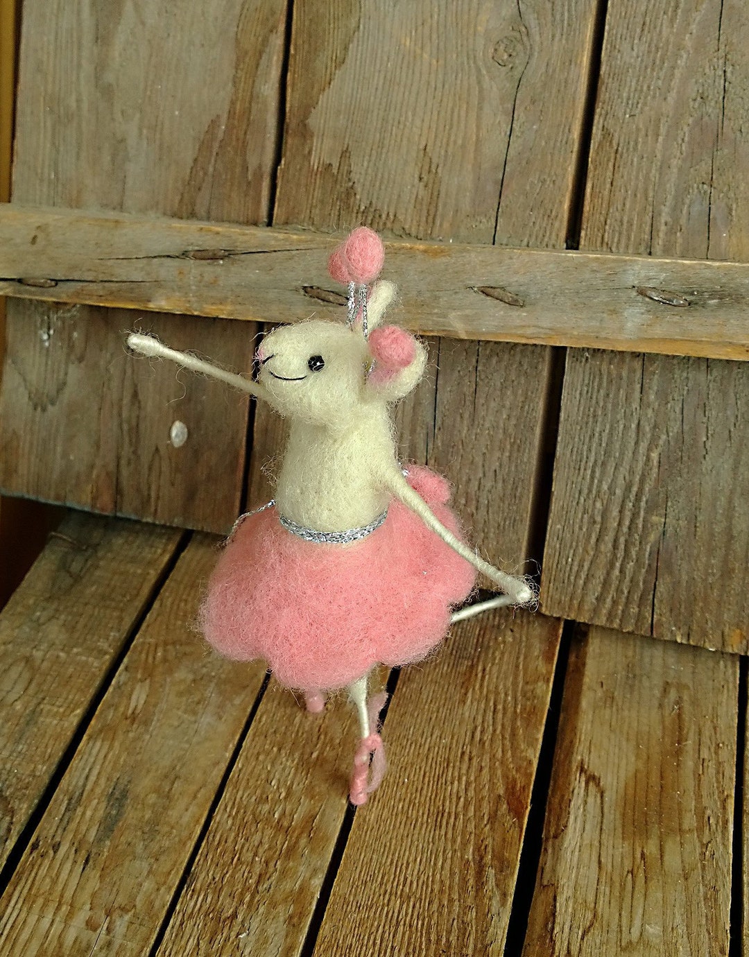 Ballerina Mouse, Felt Animal, Dancer, Ballet Gift, Needle Felted Mouse ...
