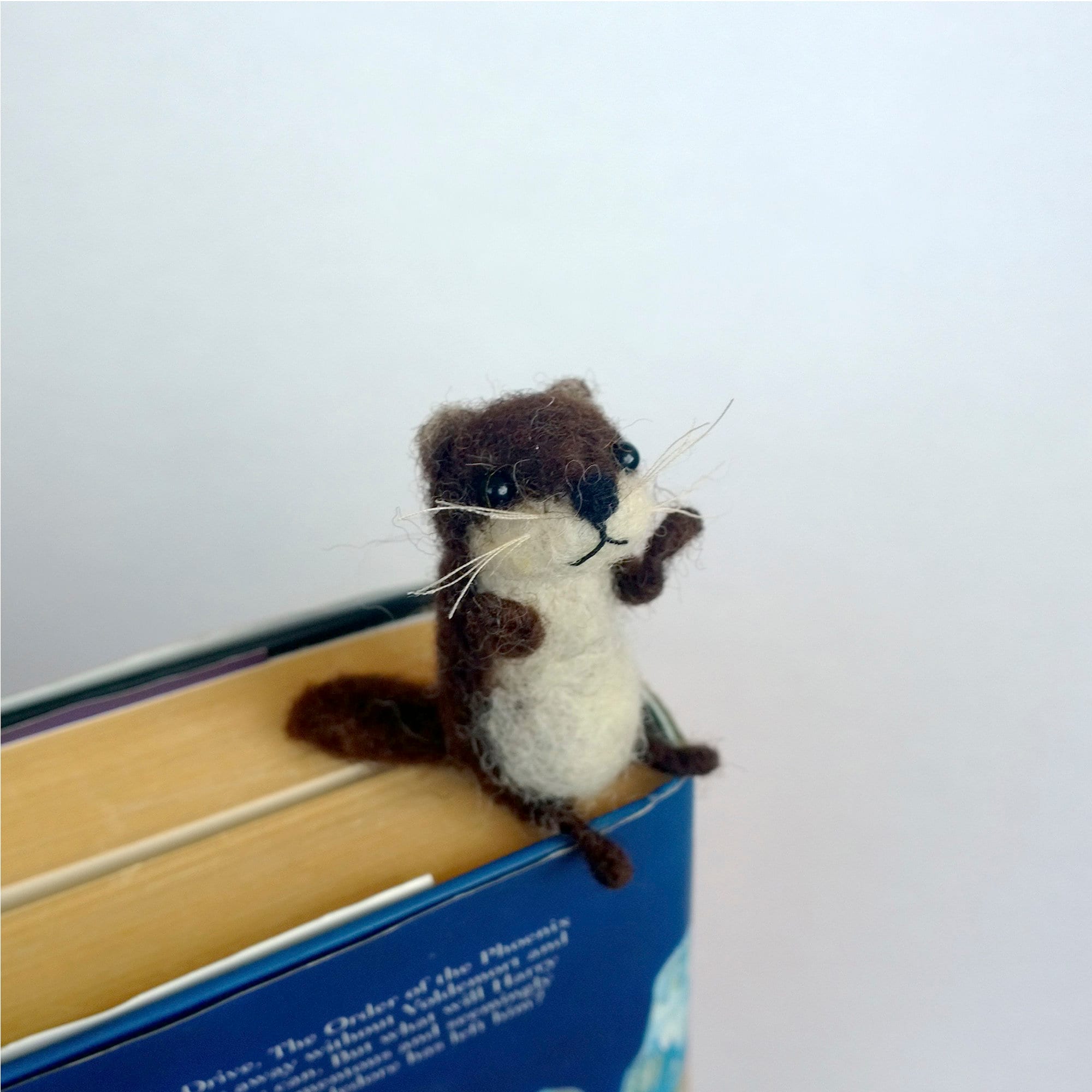 Otter Bookmark Needle Felted Otter Figurine River Otter - Etsy