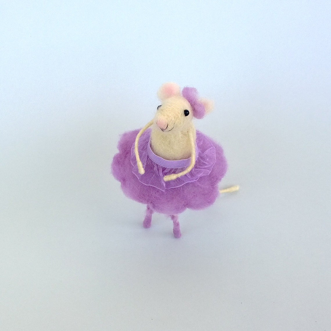 Mouse Ballerina Felt Miniature Animal Ballet Dancer Figurine | Etsy