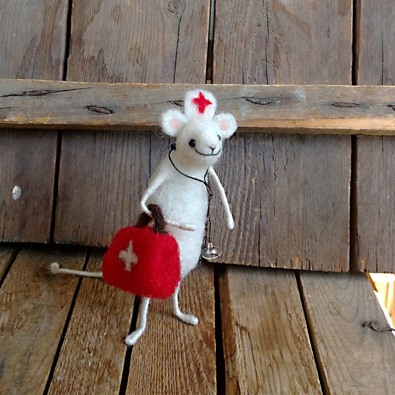 Doctor Gift Felt Mouse, Nurse Doll Medical, Physician Paramedic Doc ...