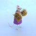 Cheerleader Mouse Felt Mouse Animal Figurine Funny Gift Animal - Etsy