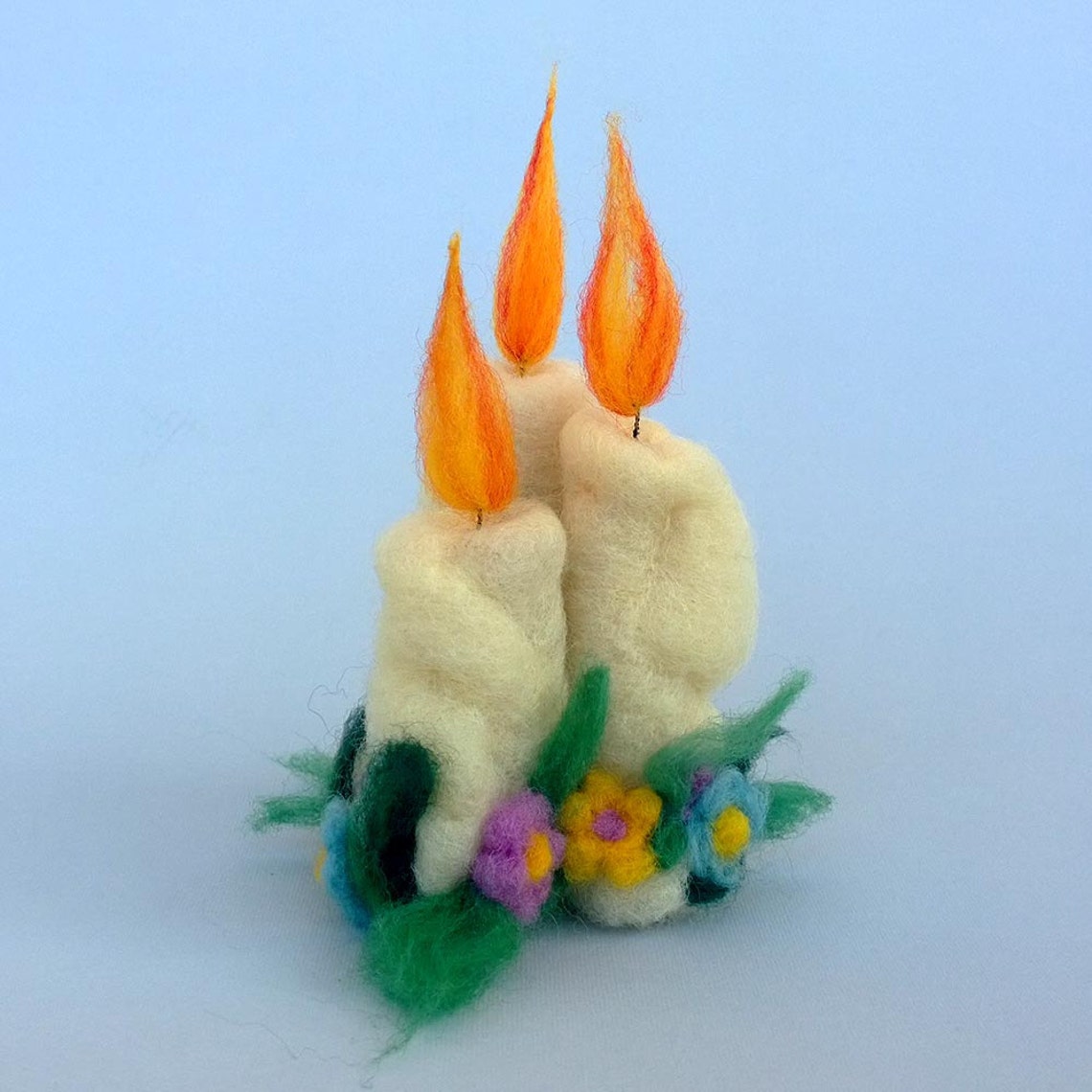 Felt Candles Home Décor Wedding Spring Table Candle Decoration Needle ...