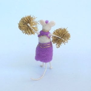 Cheerleader Mouse Felt Mouse Animal Figurine Funny Gift Animal ...