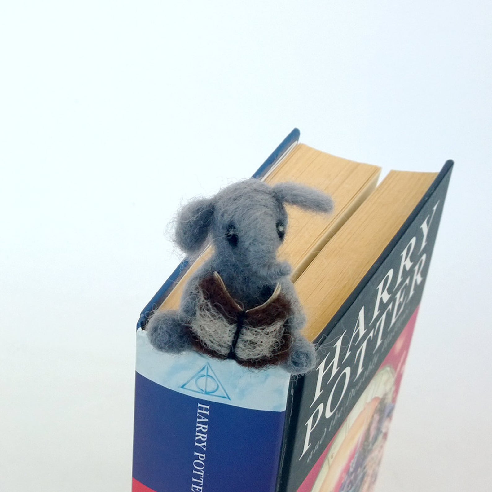 Felt Miniature Elephant Bookmark Book Lovers Gift Animal Miniature ...