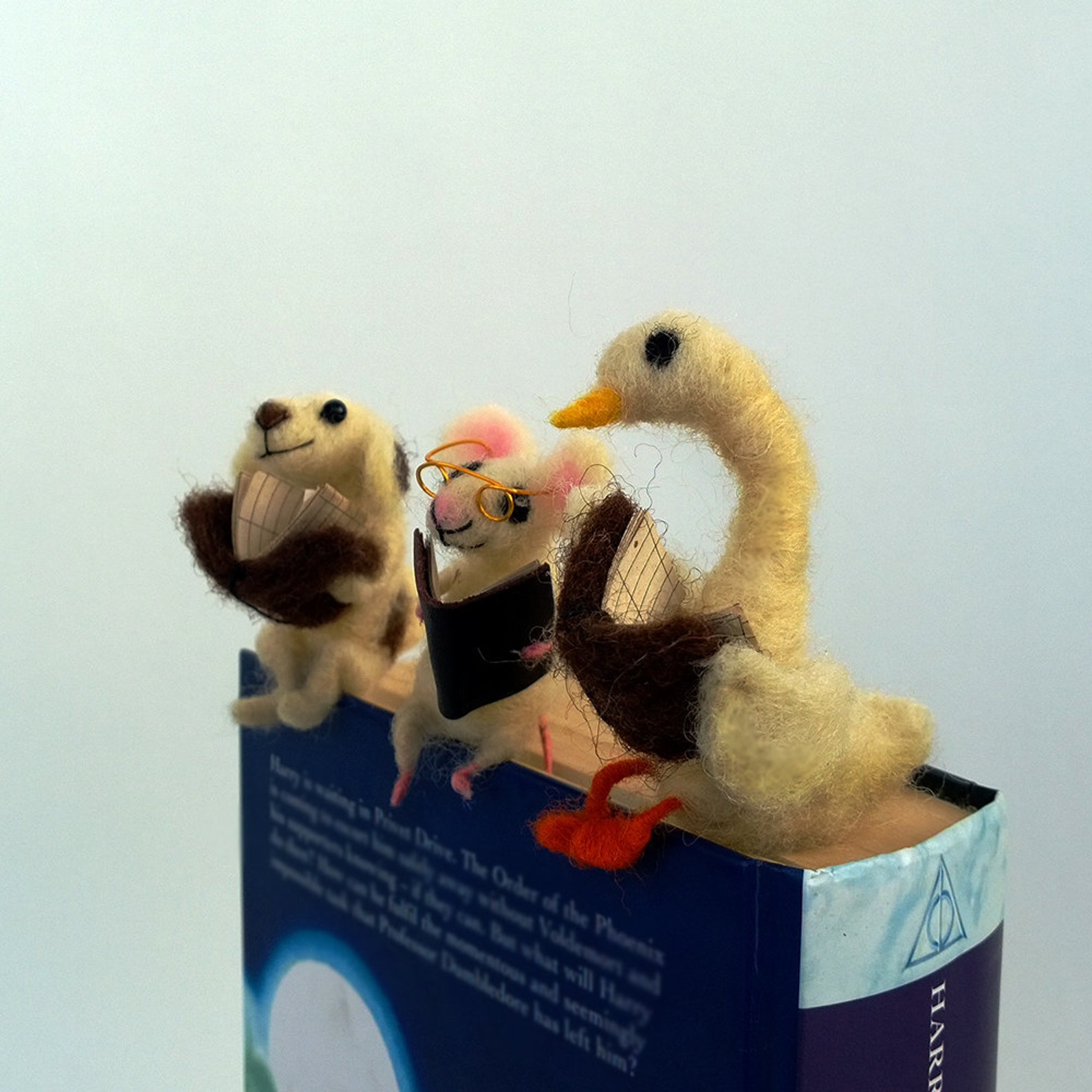 Goose Bookmark Mouse Bookmark Dog Bookmark Miniature Gift | Etsy UK