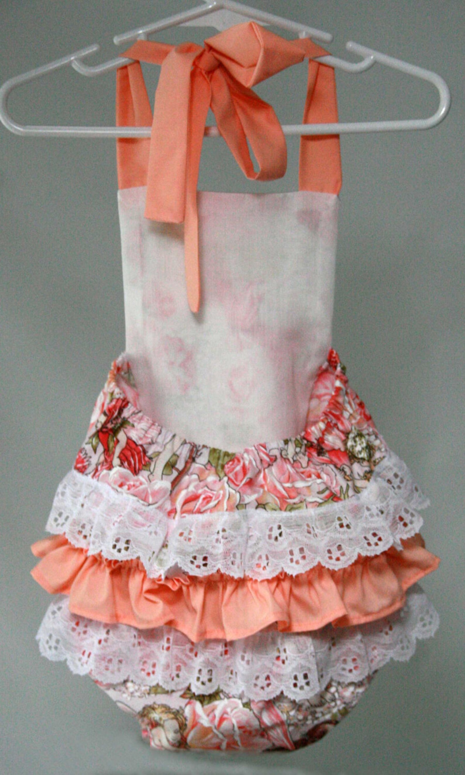 Baby Girl Sunsuit, Romper Bubble With Ruffles, Ruffle Sunsuit, Baby ...