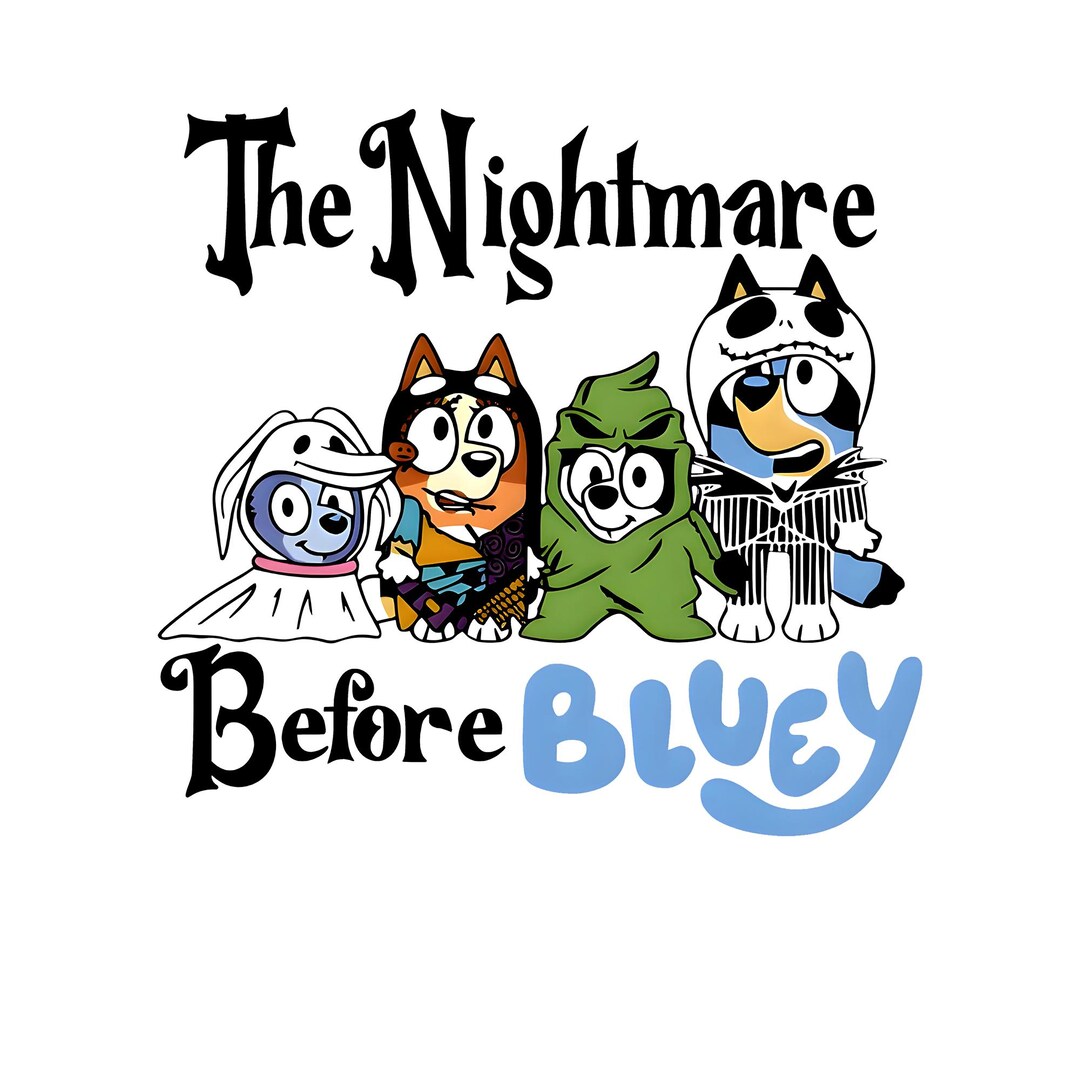 Bluey Halloween Digital Download, Horror Character Png, Bluey ...