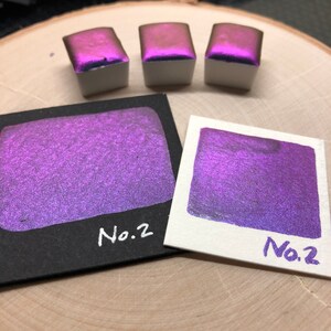 No.2 Number Series Handmade Color Shift Watercolor Paints Chrome ...