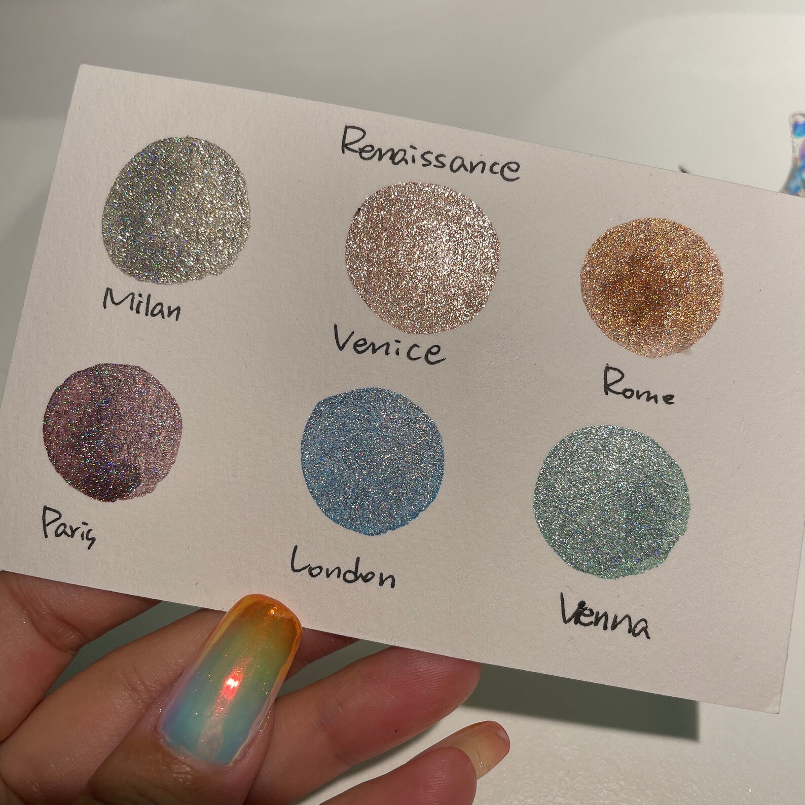 Half Renaissance Series Handmade Colored Hologram Sparkle - Etsy