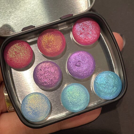 Button Disney Princess Set Handmade Colorshift Shimmer - Etsy