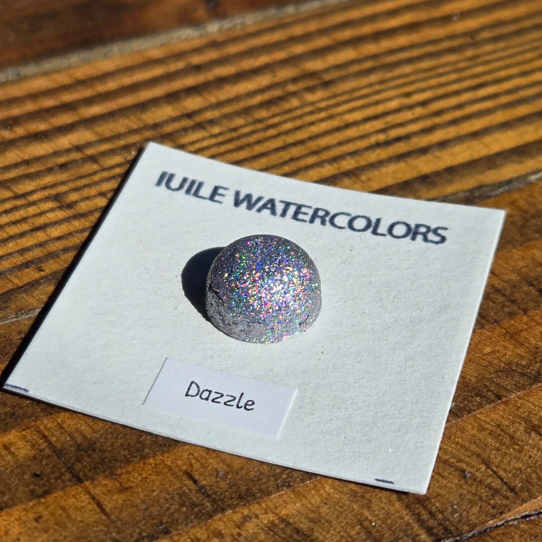 Dazzle Drop Card Hologram Handmade Watercolor Shimmer Paints by ...