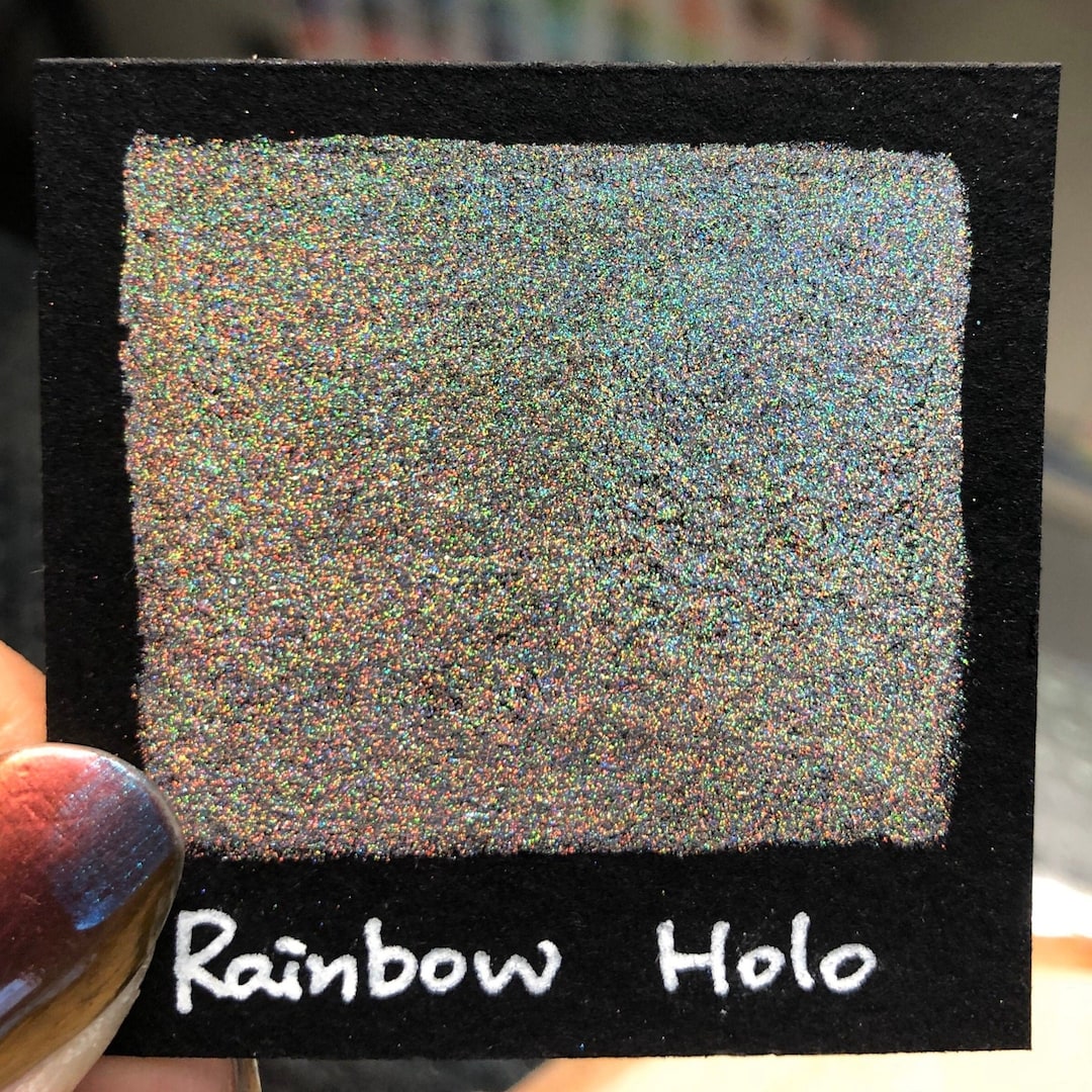 Rainbow Holo Handmade Watercolor Paints Holographic - Etsy