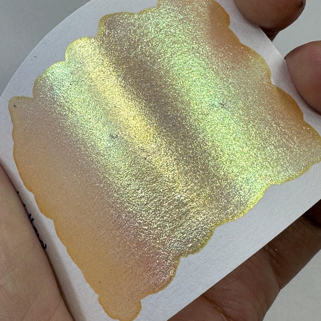 Yellow Rainbow Super Color Shift Handmade Shimmer Watercolor Paint - Etsy