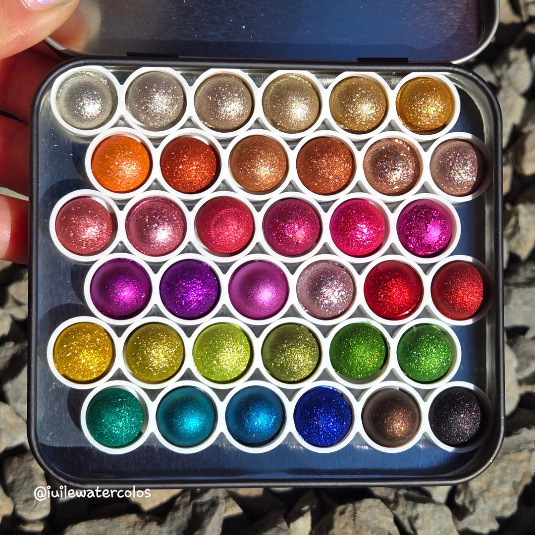 Vol.3 Magical Drop Tiny Sampler Set di acquerelli glitterati fatti a ...