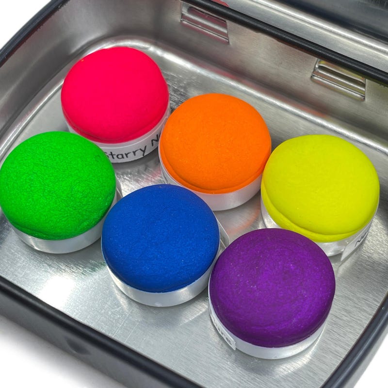 Watercolour Paints Neon - Etsy