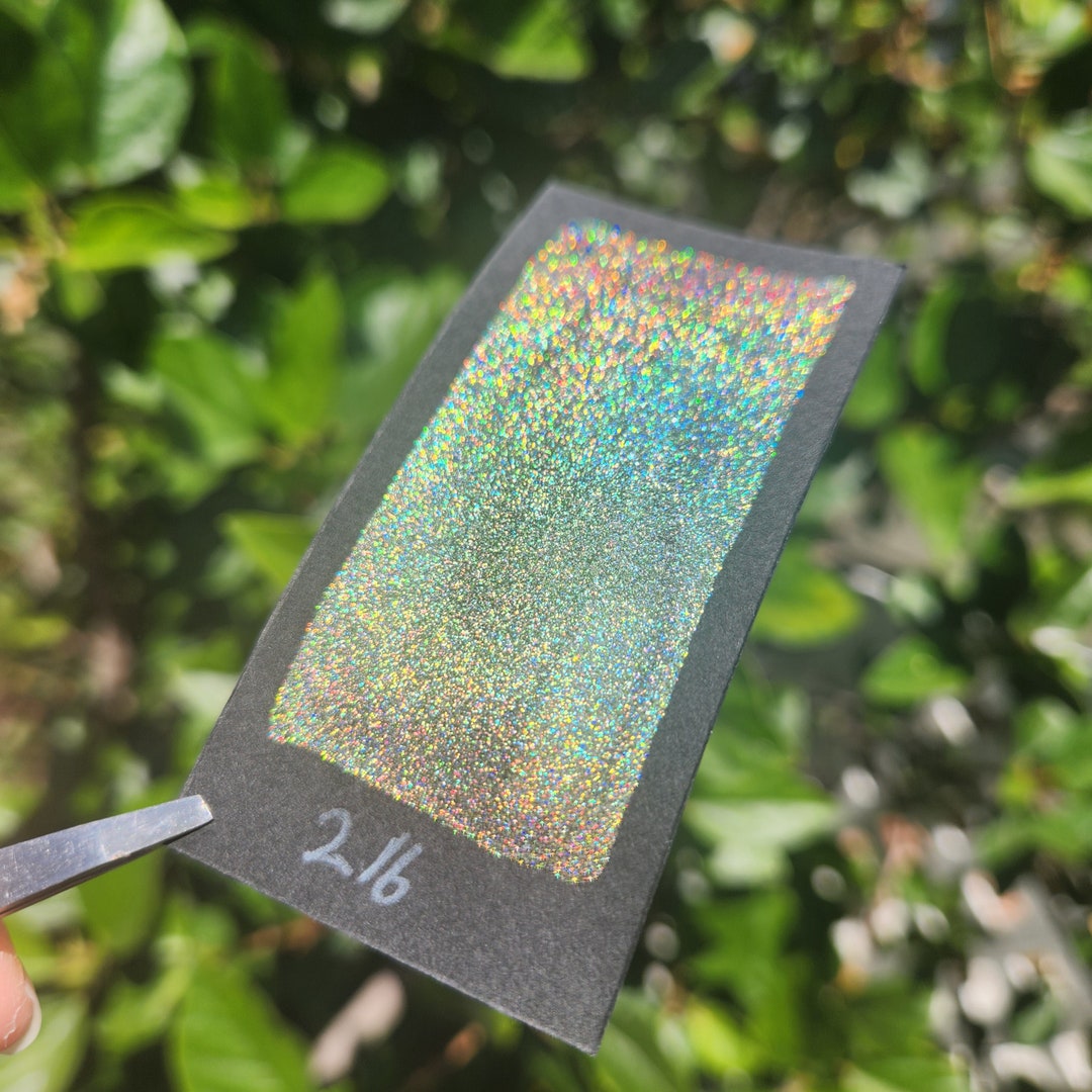 No.216 Perfection Half Pan Handmade Color Hologram Super Color Shift ...