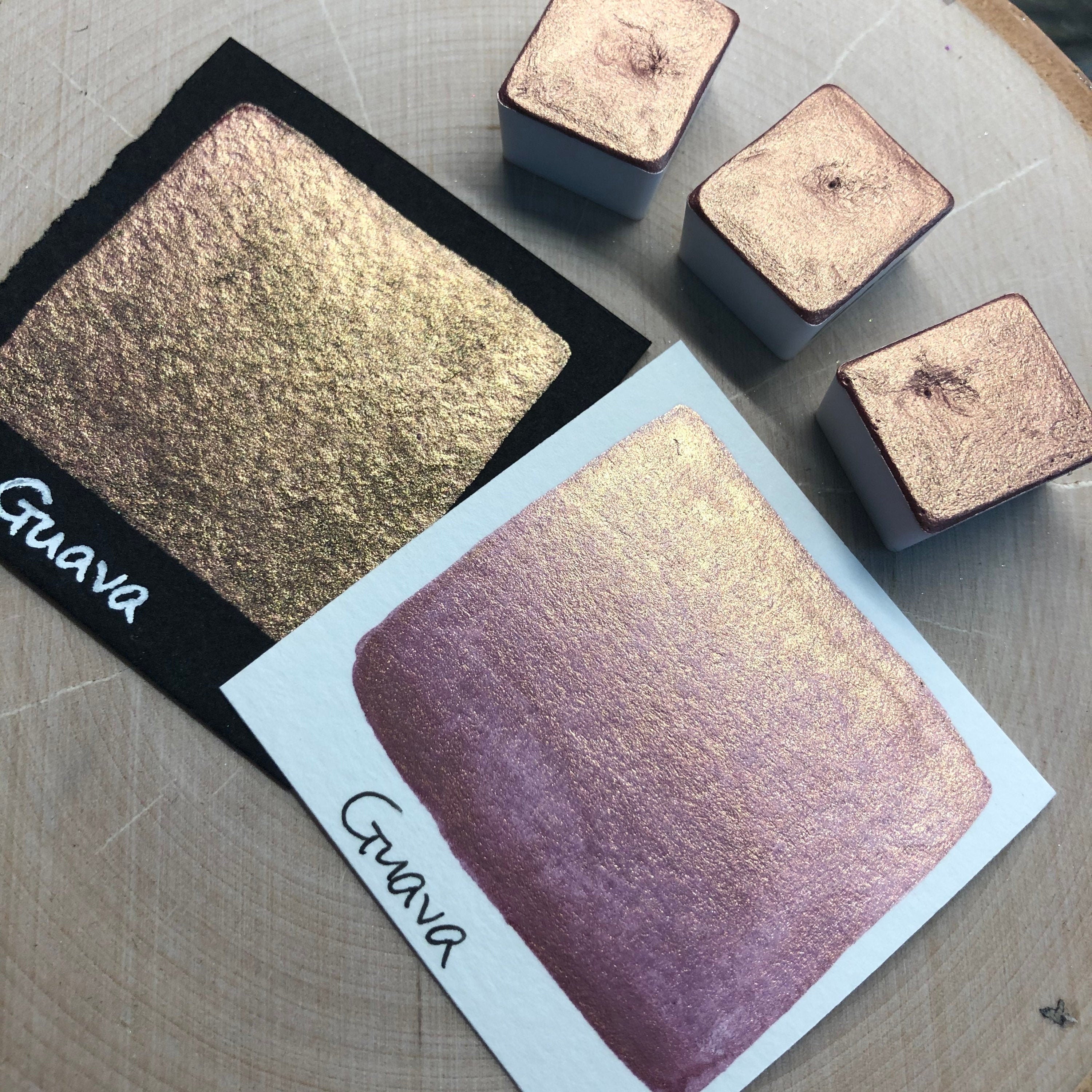 Guava Pink Watercolor Paints Half Pan - Etsy