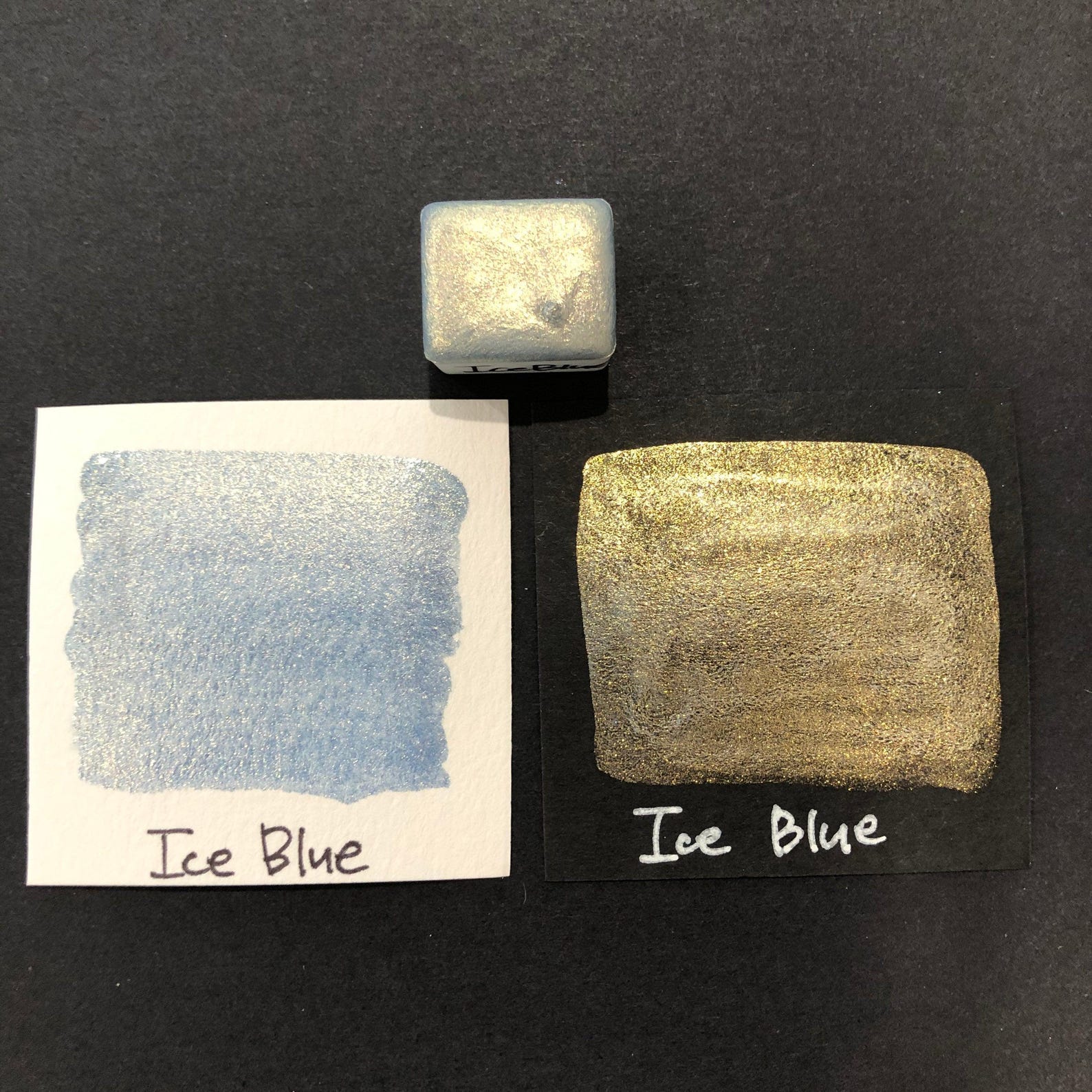 Ice Blue Watercolor Paints Half Pan - Etsy