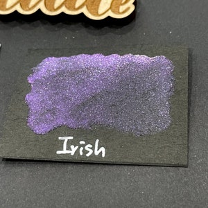 Irish Purple Half Pan Bling Bling Handmade Shimmer Watercolor Paints - Etsy