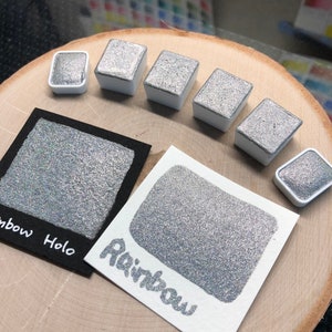Rainbow Holo Handmade Watercolor Paints Holographic - Etsy