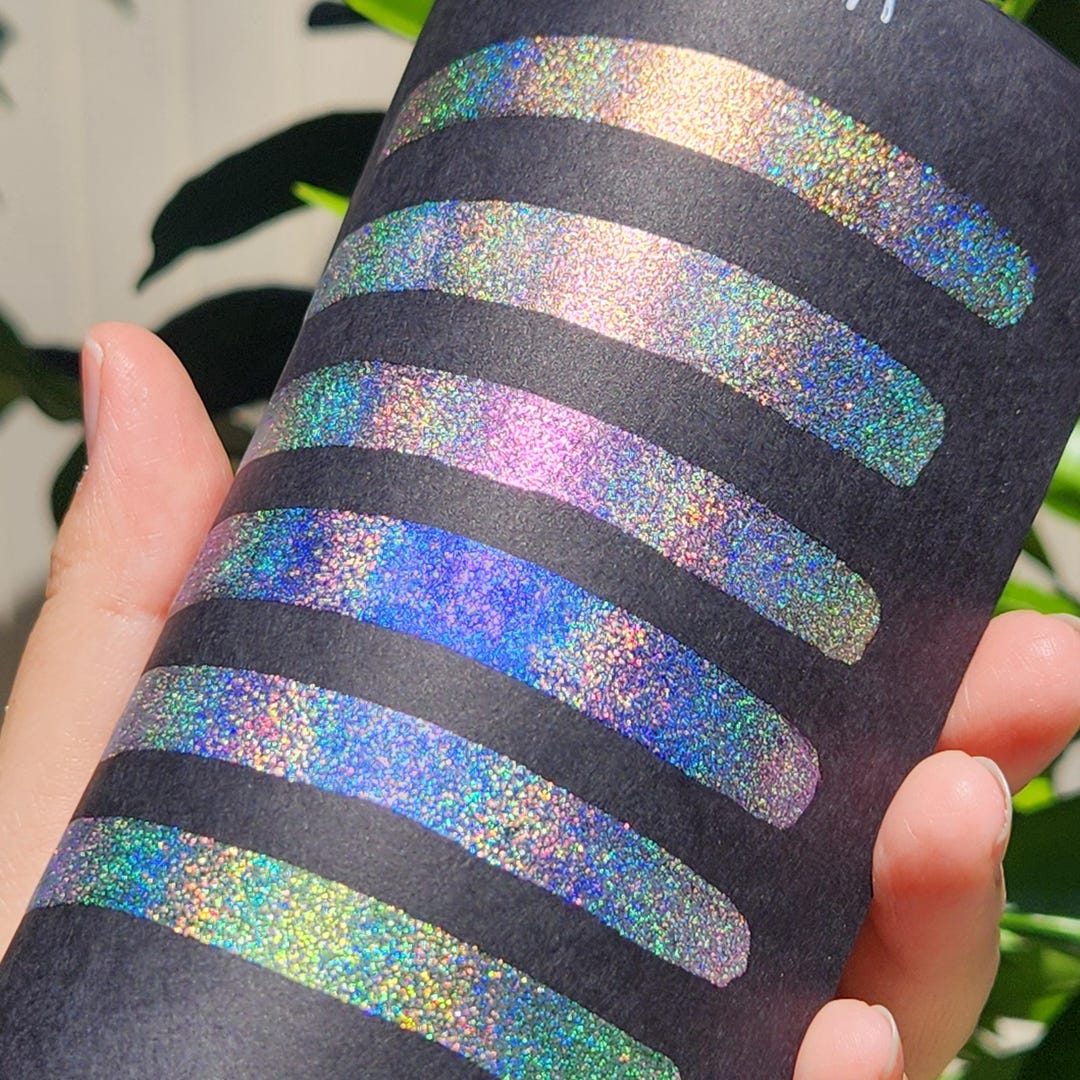 Button Perfection Set Hologram Super Color Shift Chrome Handmade ...
