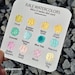 Last Chance! Mica Dot Card Tester Sampler Watercolor Shimmer Glittery ...