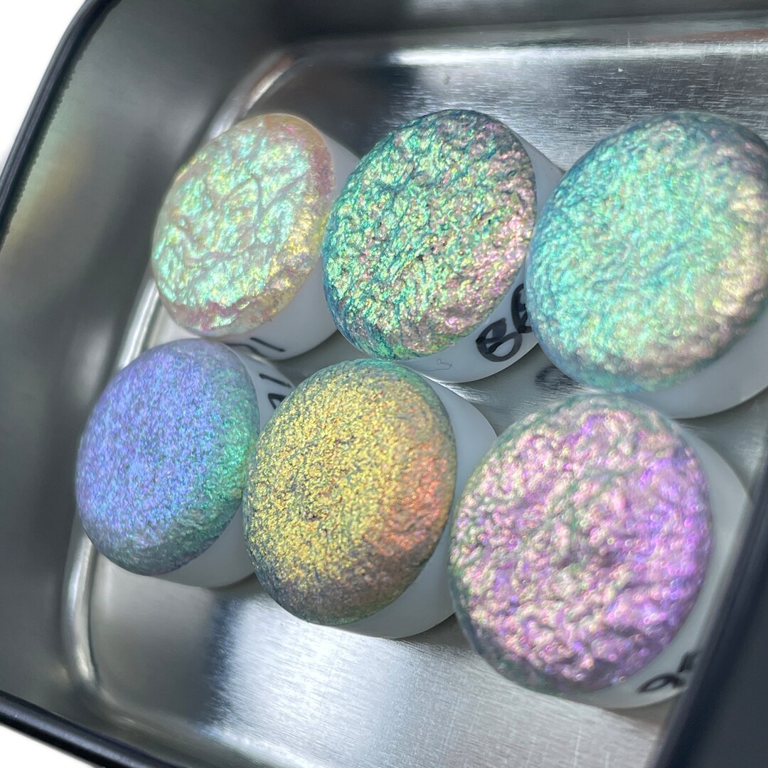 Button Lol Set for Handmade Sampler Shimmer Iridescent Multi Chrome ...