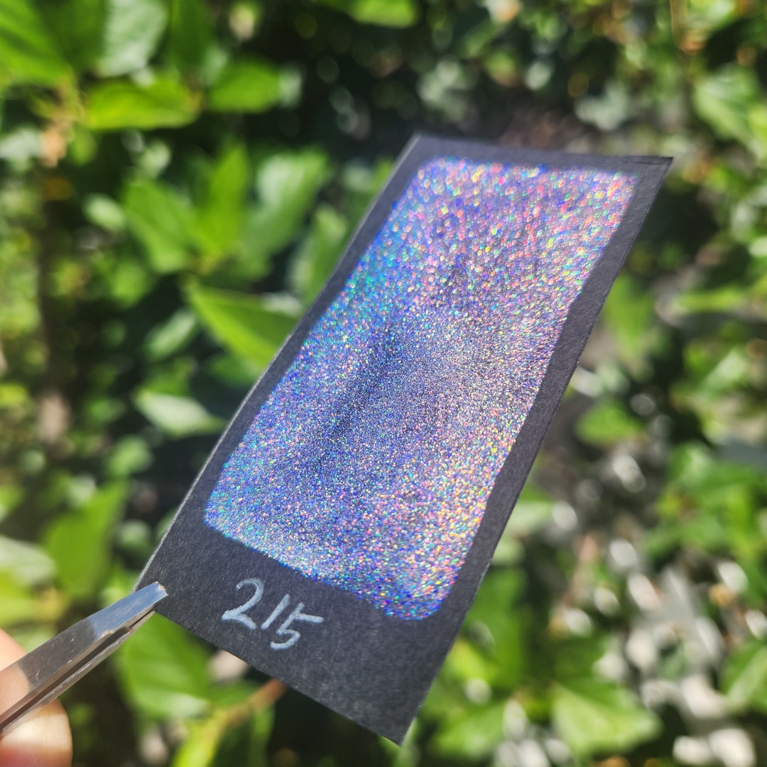 No.215 Perfection Half Pan Handmade Color Hologram Super Color Shift ...