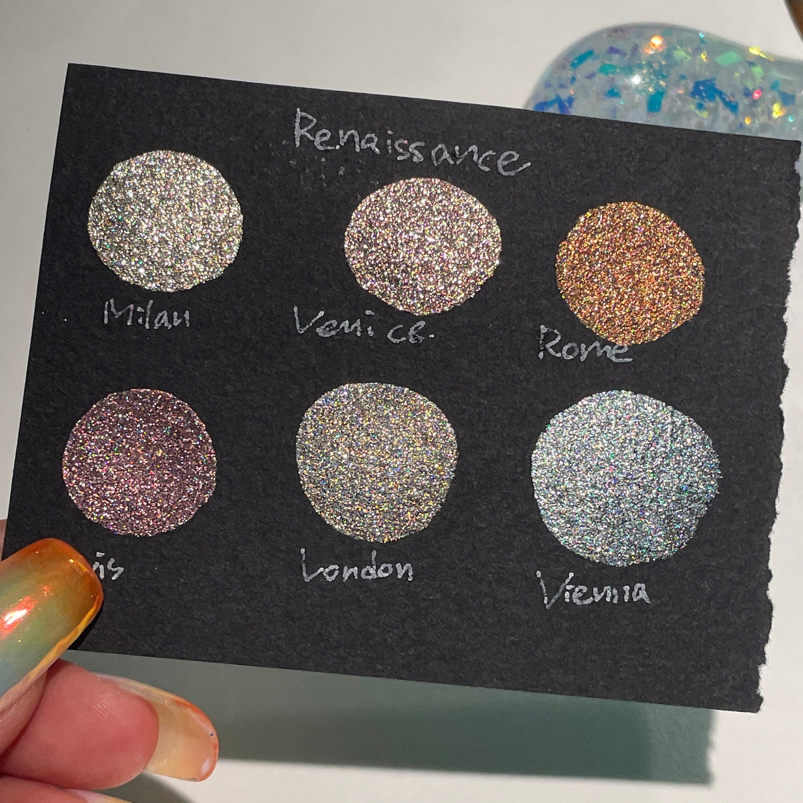 Half Renaissance Series Handmade Colored Hologram Sparkle - Etsy