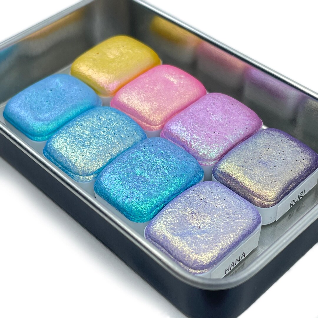Quarter Set Spring 2024 Handmade Color Shift Shimmer Shine Watercolor ...