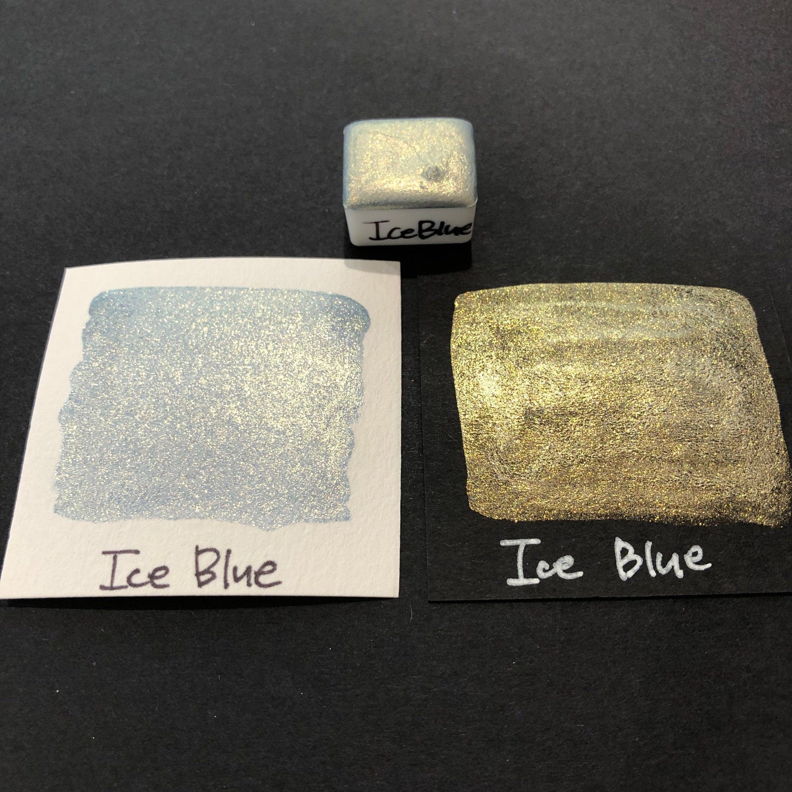 Ice Blue Watercolor Paints Half Pan - Etsy