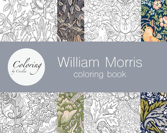 William Morris Coloring Book - Etsy