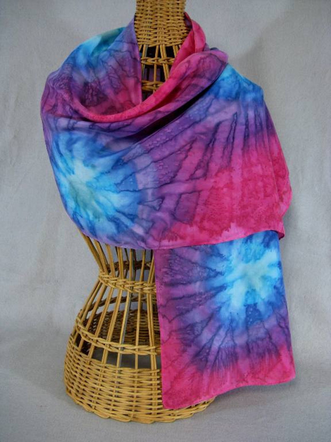 Silk Scarf starburst, Hand Painted Silk Scarf - Etsy