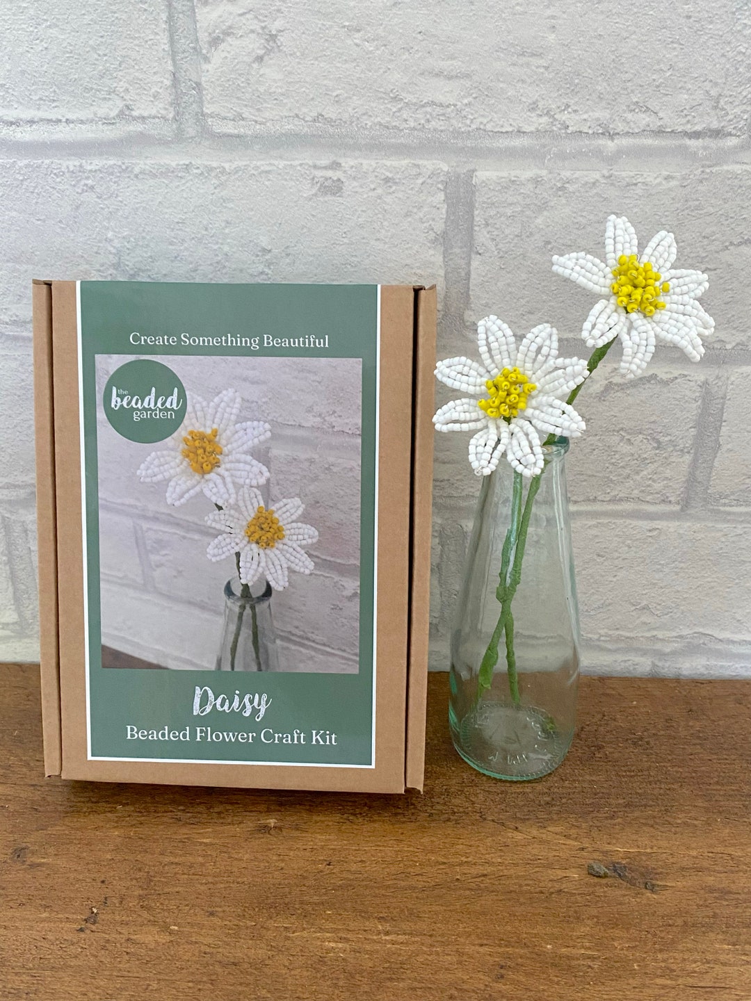 Beaded Daisy Flower Kit: Adult Craft Project - Etsy