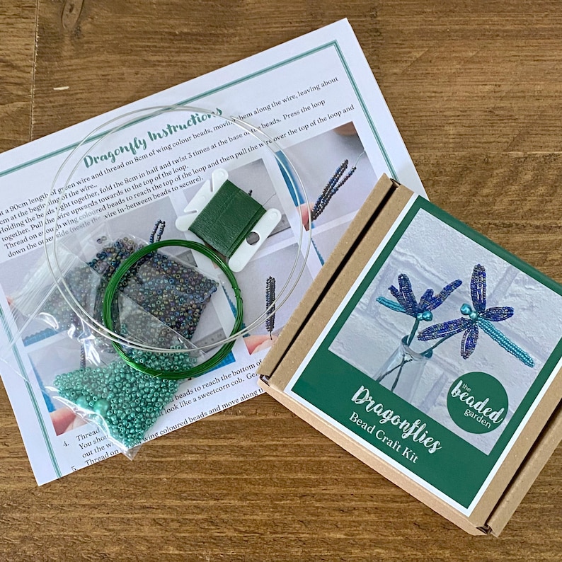 Beaded Dragonflies Kit: Adult Craft Project - Etsy