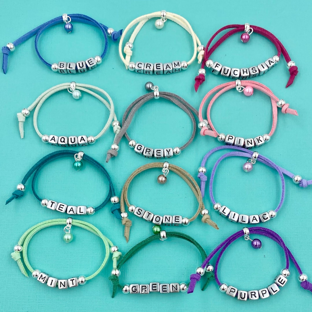 Personalised Name Friendship Bracelets for Children's - Etsy