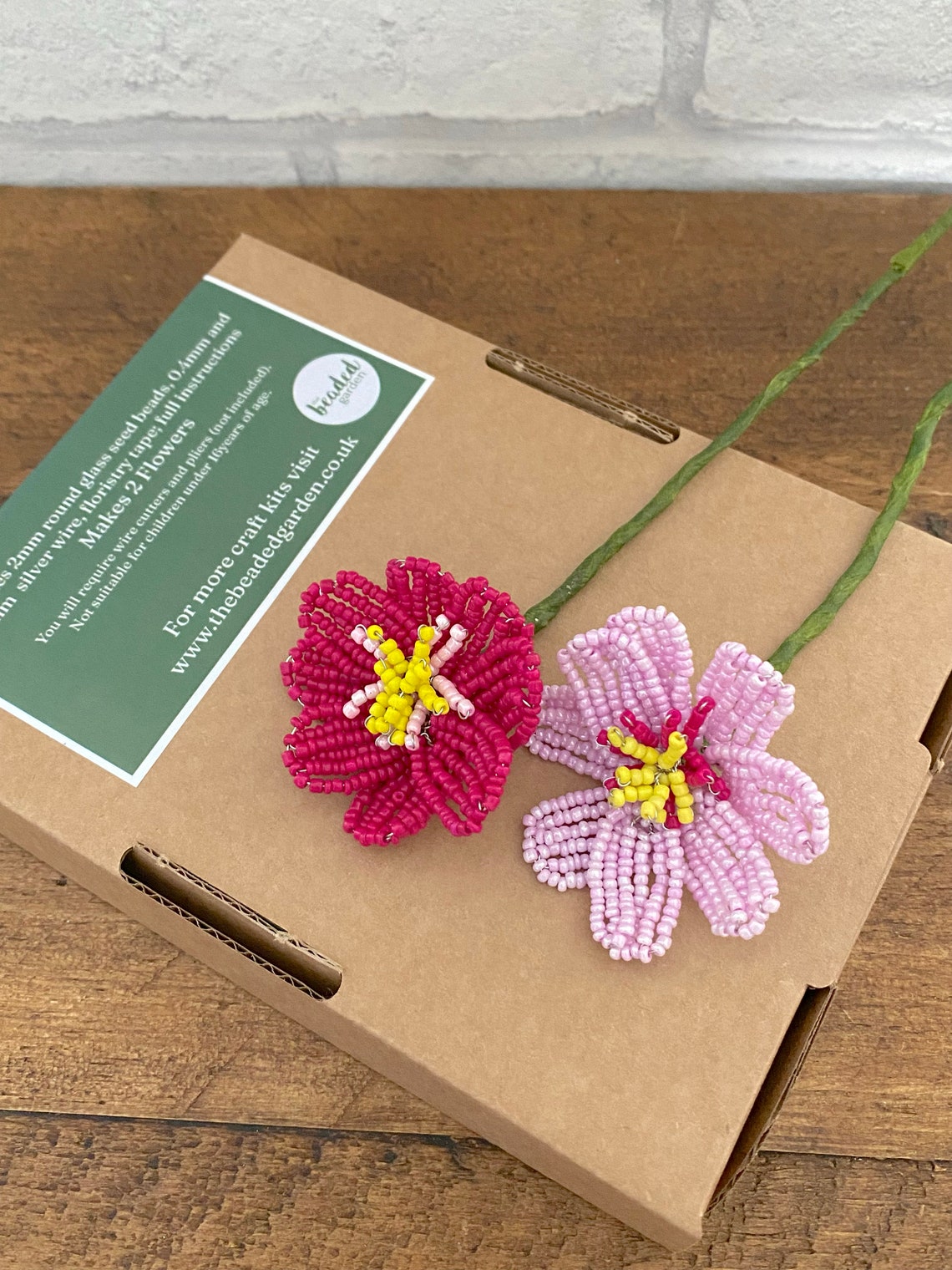 Beaded Cosmos Flower Kit: Adult Craft Project - Etsy