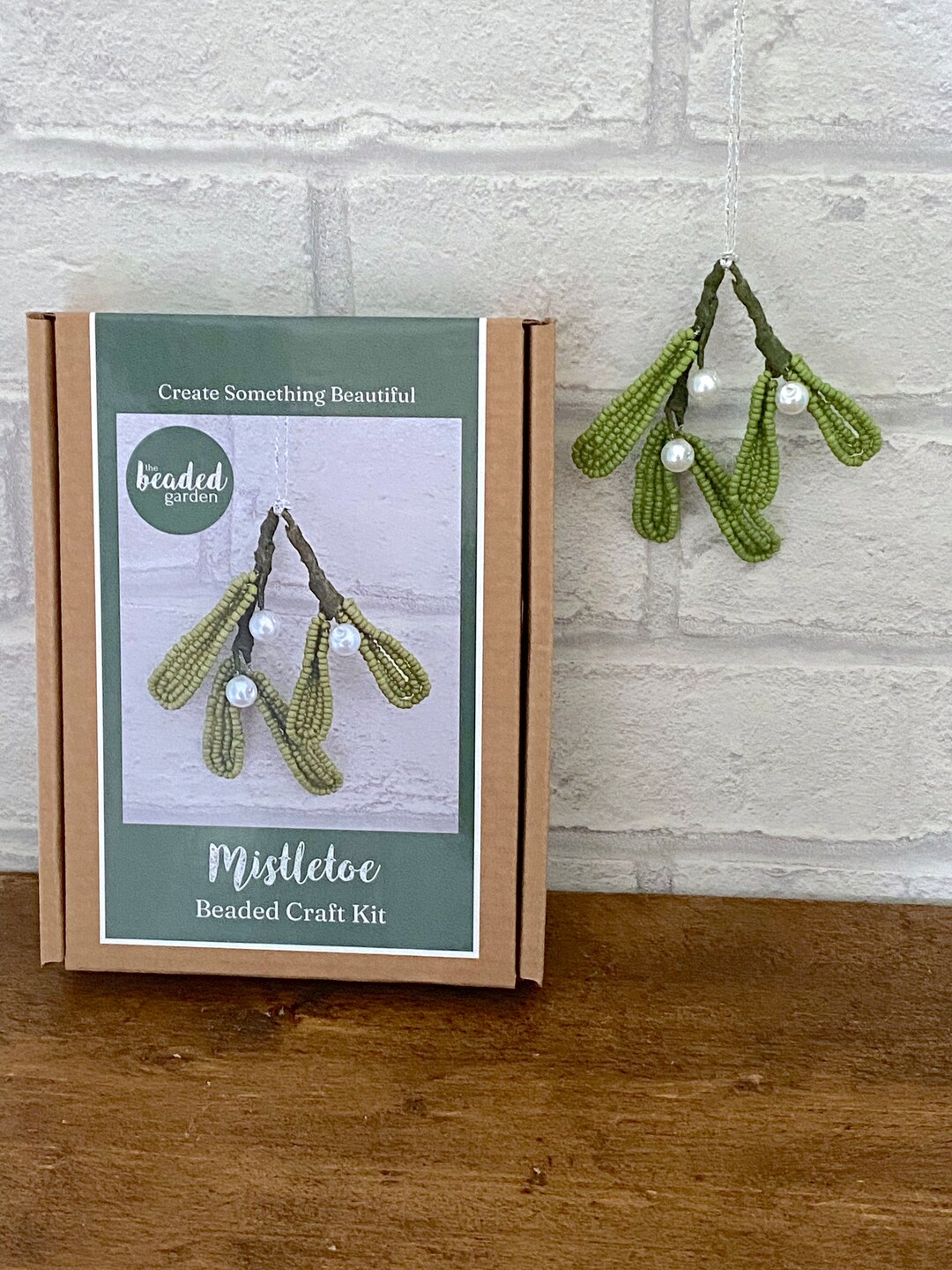 Beaded Flower Kit - Mistletoe. Craft Kit for Adults. A Creative Gift ...