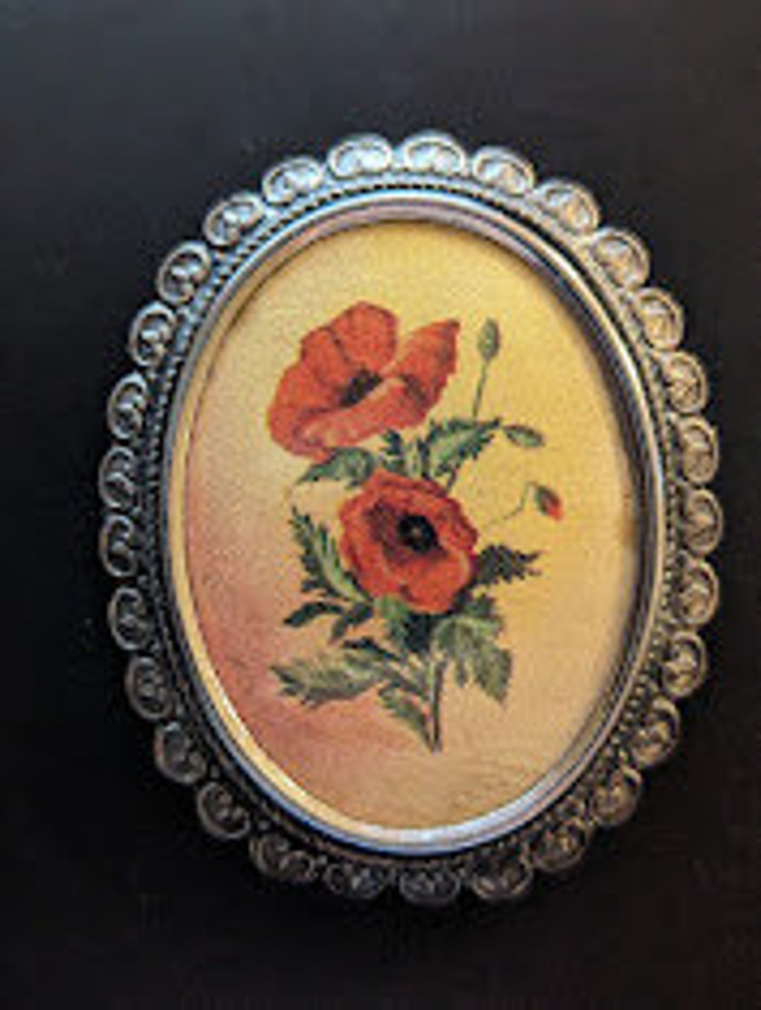 Vintage 1940's Thomas Mott Rose Brooch - Etsy