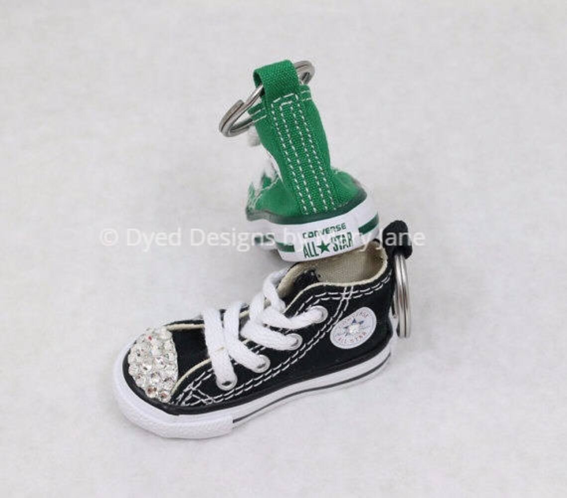 Converse Key Chain-swarovski Crystal Shoe-bling Key Chain-back - Etsy
